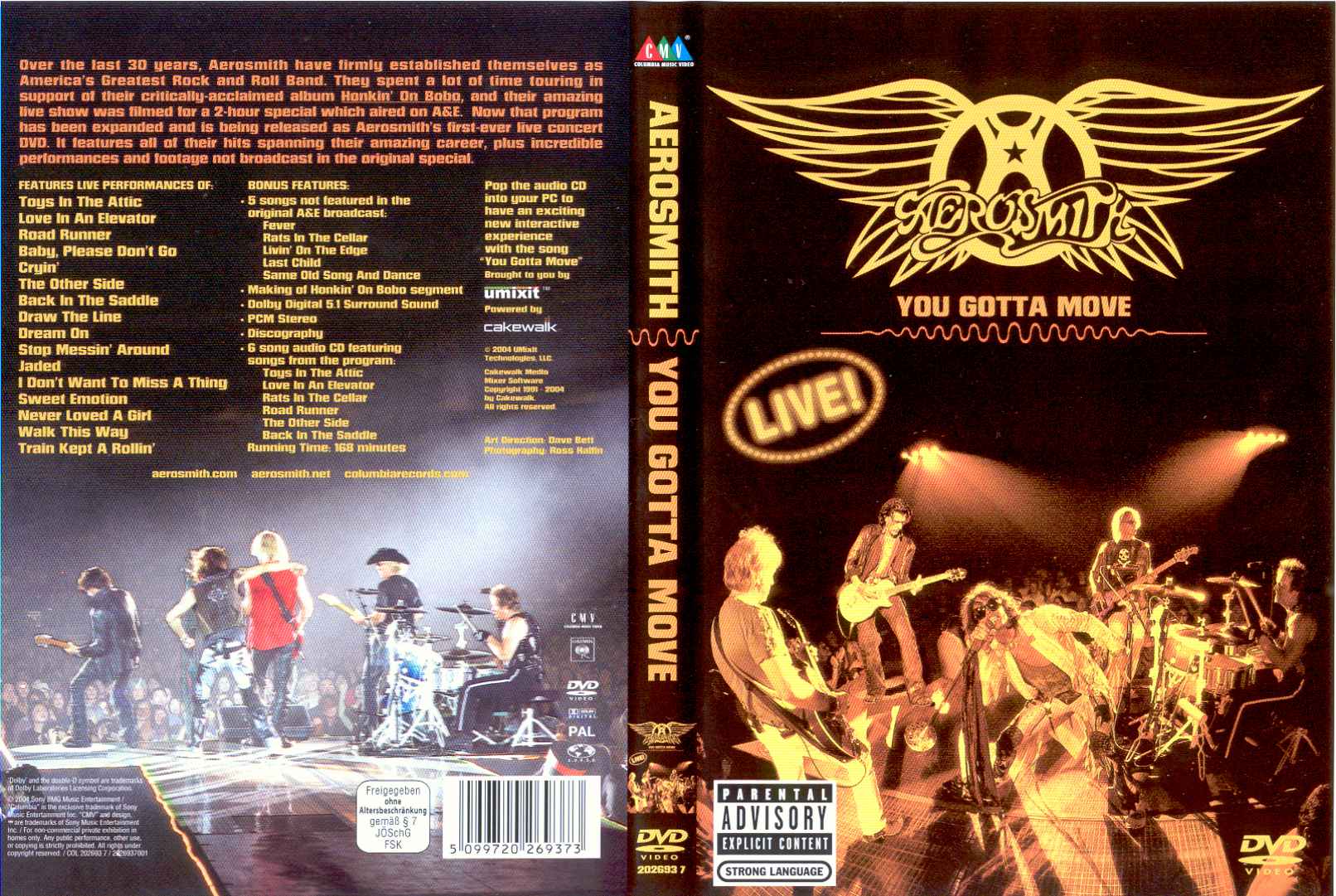 Aerosmith You Gotta Move : Front | DVD Covers | Cover Century | Over 1. ...